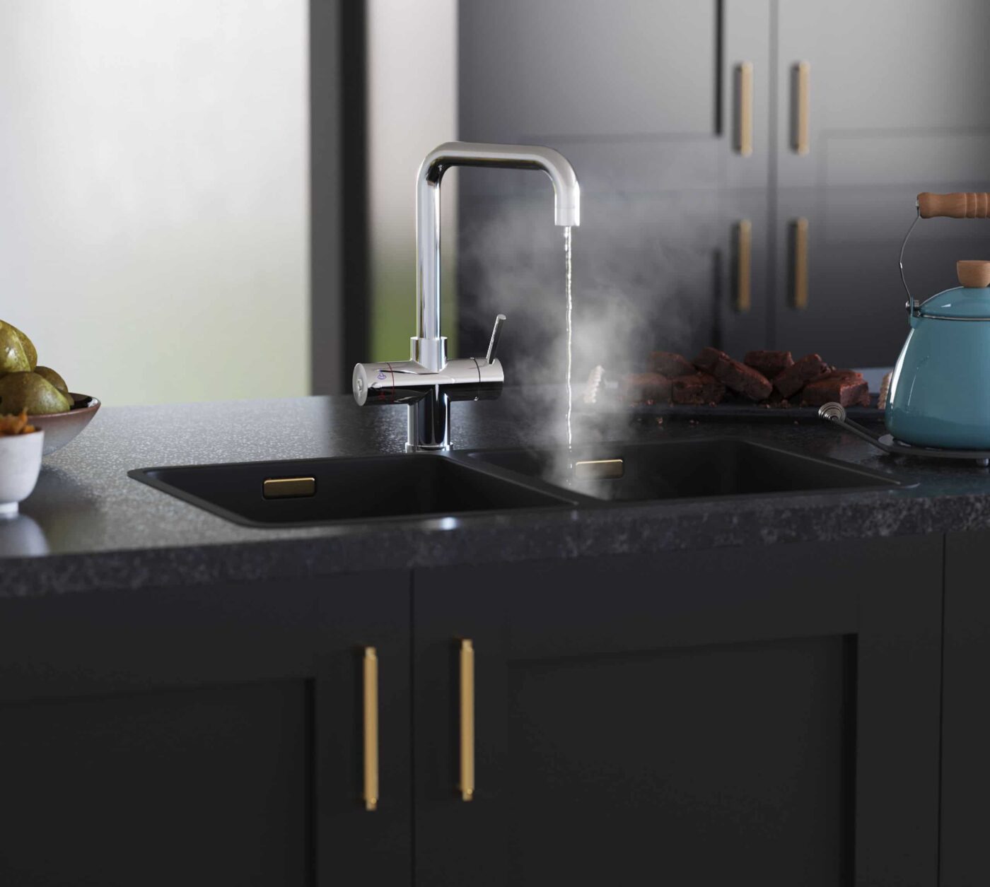 4-in-1 Taps: Hot, Cold, Filtered & Instant Boiling Water