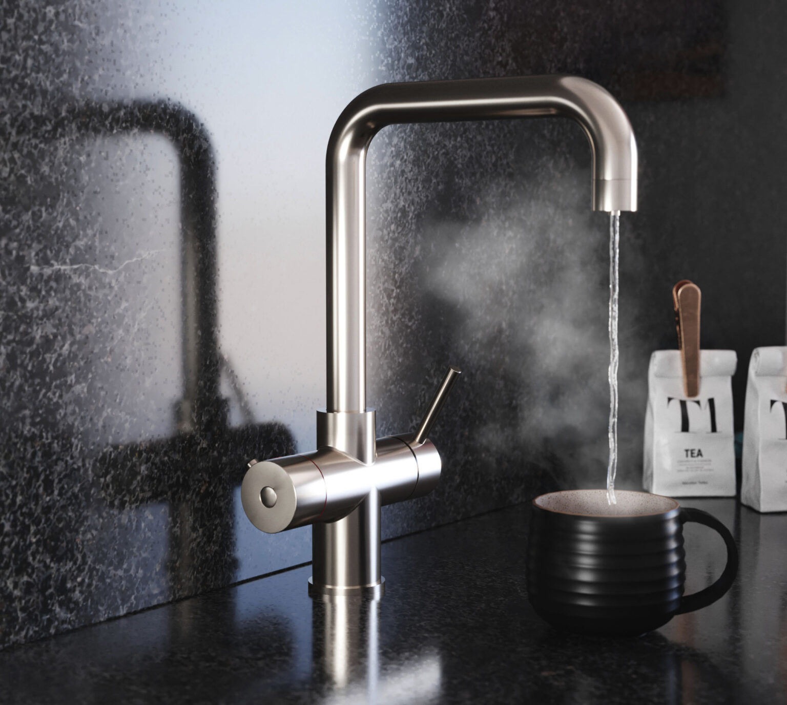 4-in-1 Taps: Filtered Chilled & Instant Boiling Water Taps