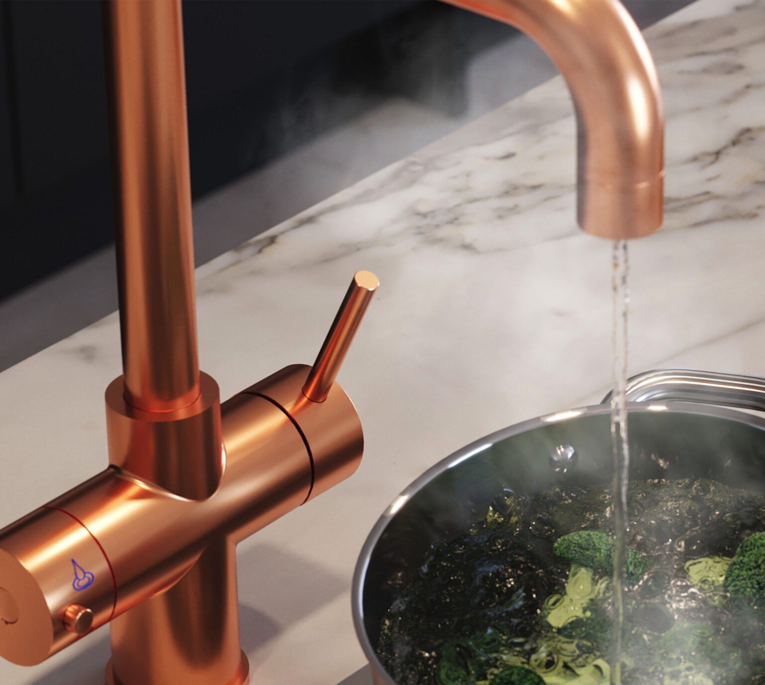 4-in-1 Taps: Hot, Cold, Filtered & Instant Boiling Water