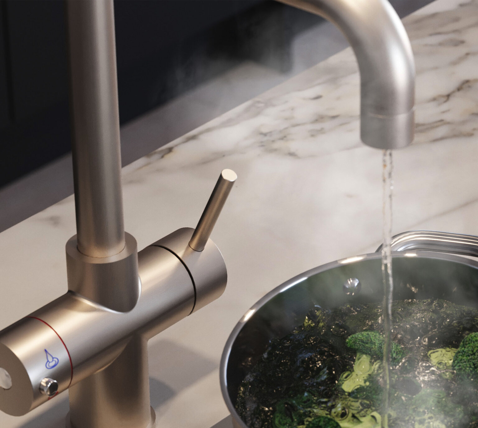 4-in-1 Taps: Filtered Chilled & Instant Boiling Water Taps