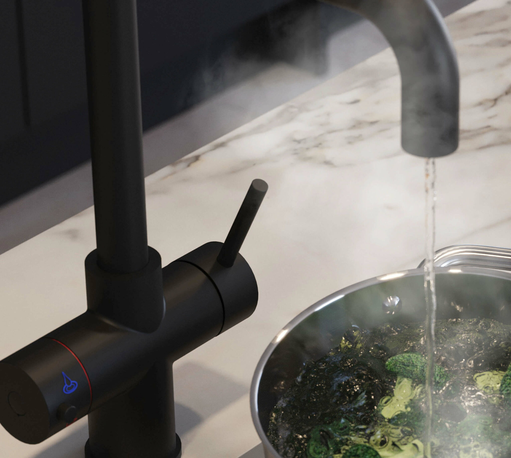 Black Boiling Water Taps: Cold, Hot, Filtered & Boiling Water