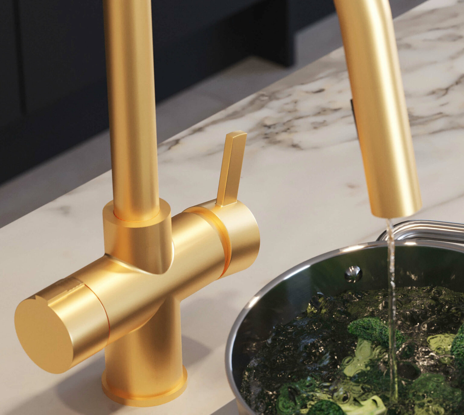 Platinum 4-in-1 Taps: Pull-Out Kitchen Tap | Hot Water Taps